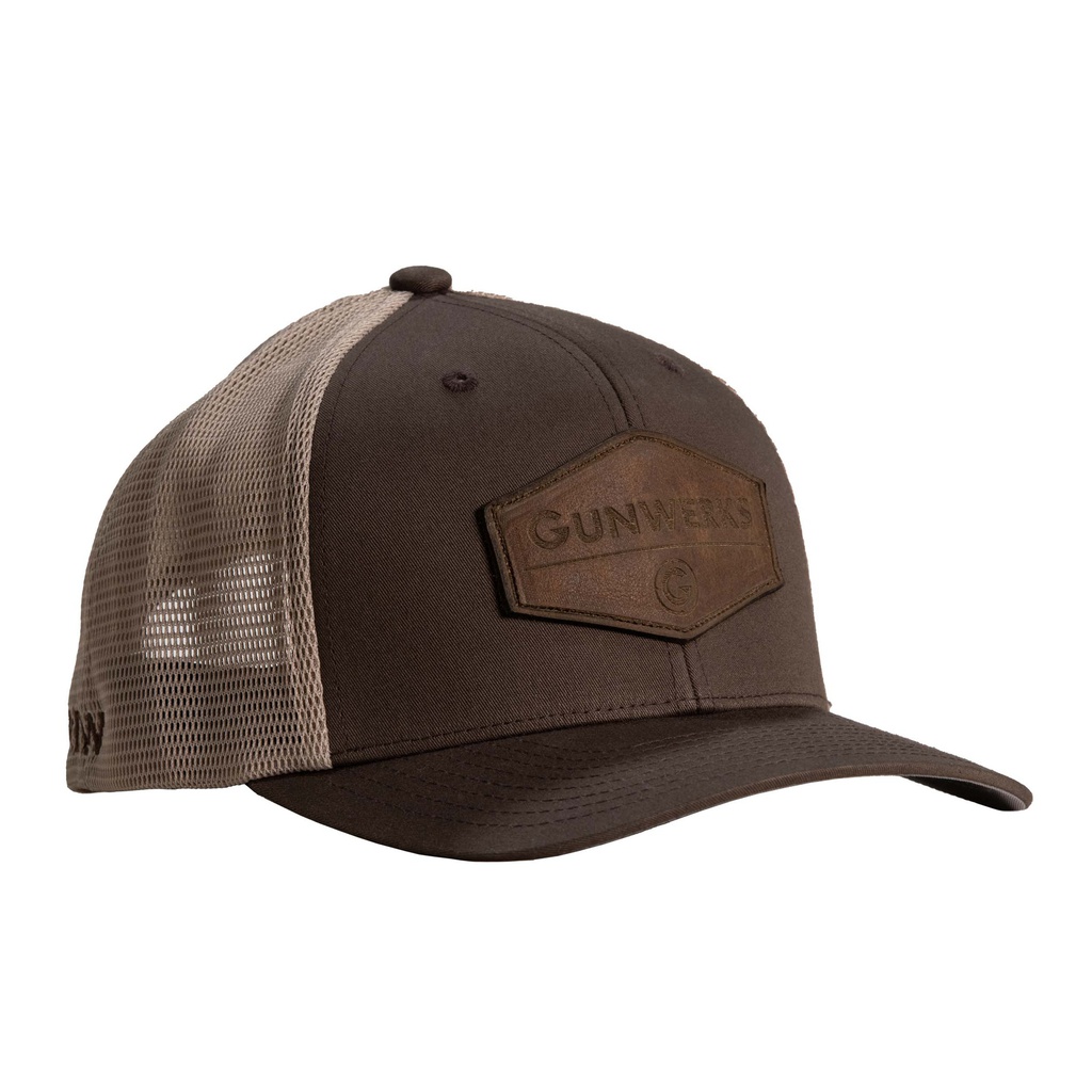 Gunwerks Leather Patch Brown Hat - Gunwerks UK